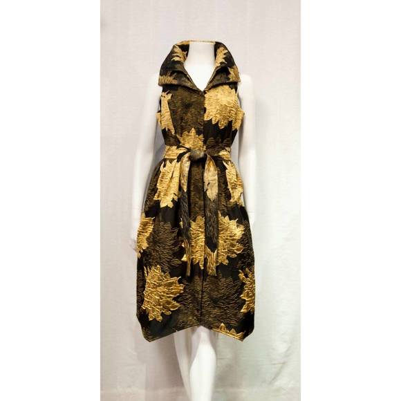 Samuel Dong | Dresses | New Samuel Dong Brocade Sleeveless Bubble Dress ...